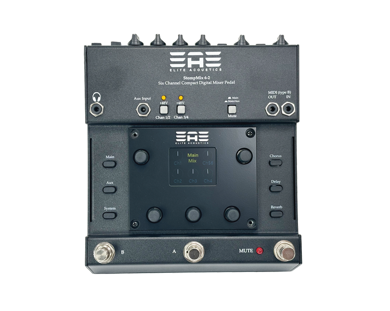 Elite Acoustics (EAE) StompMix 6-2 Six Digital pedalboard mixer | shop ...