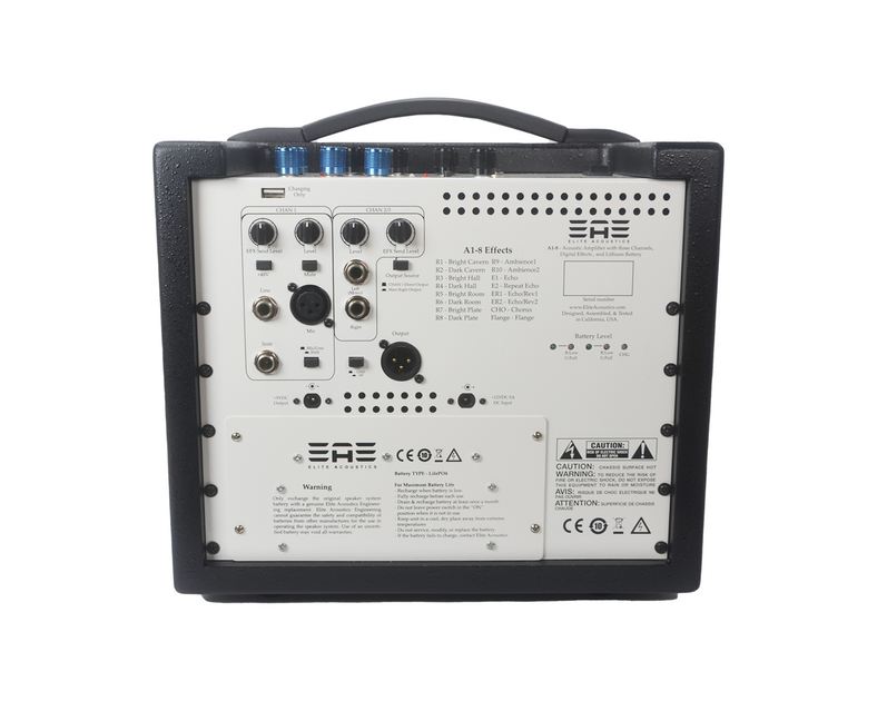 Elite Acoustics "EAE" A1-8 80 Watt 8” Rechargeable 3 Channel Acoustic ...